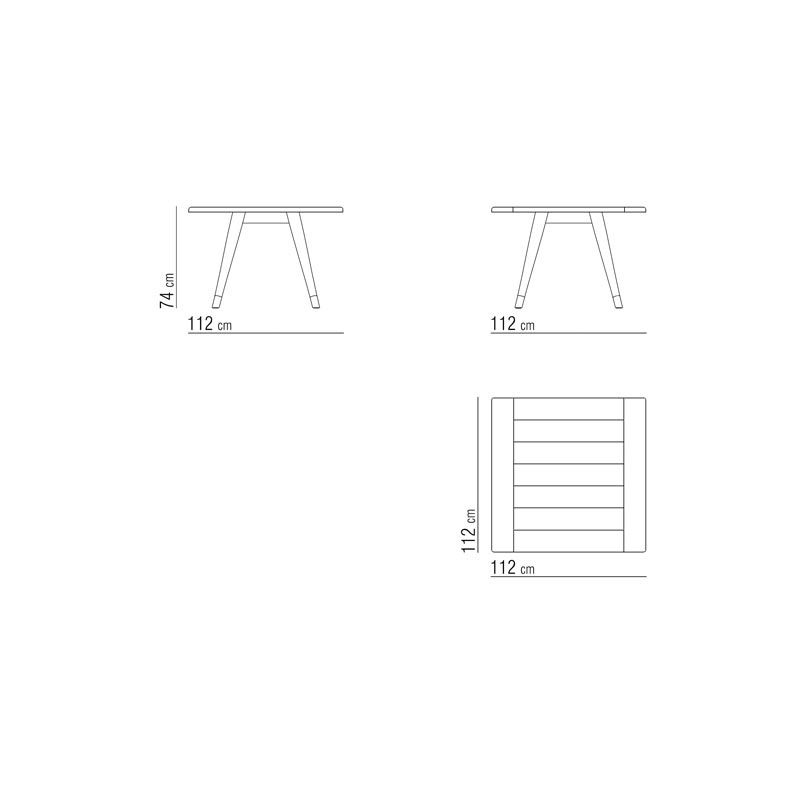 Flexform DESCO OUTDOOR Esstisch Iroko