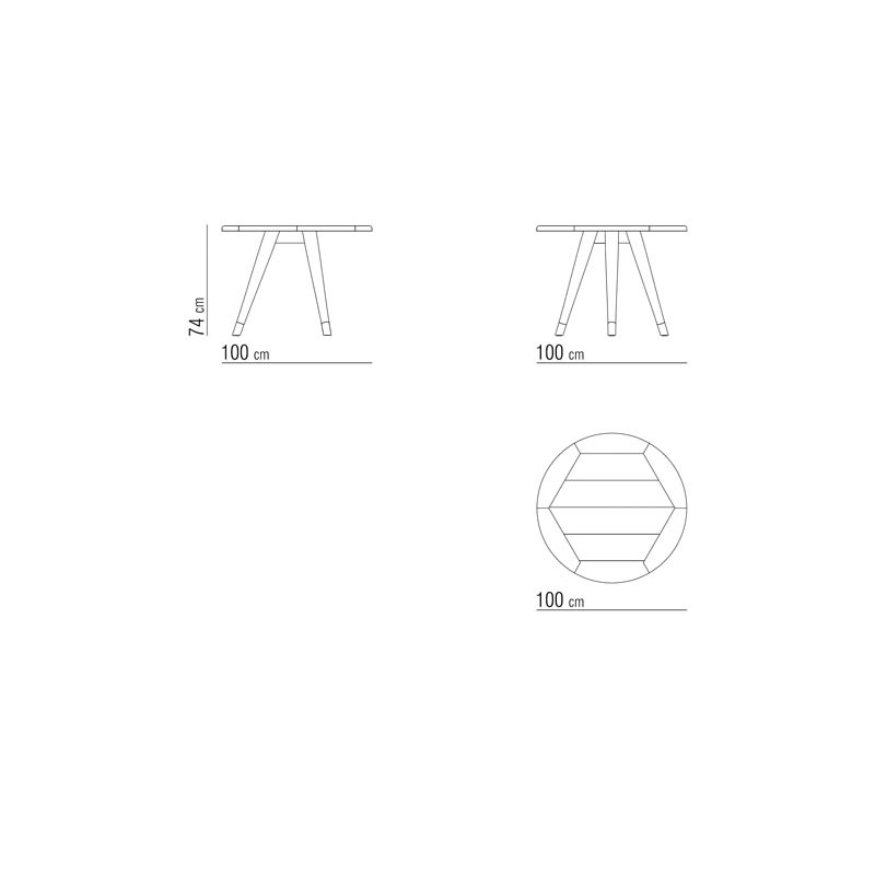 Flexform DESCO OUTDOOR Esstisch Iroko