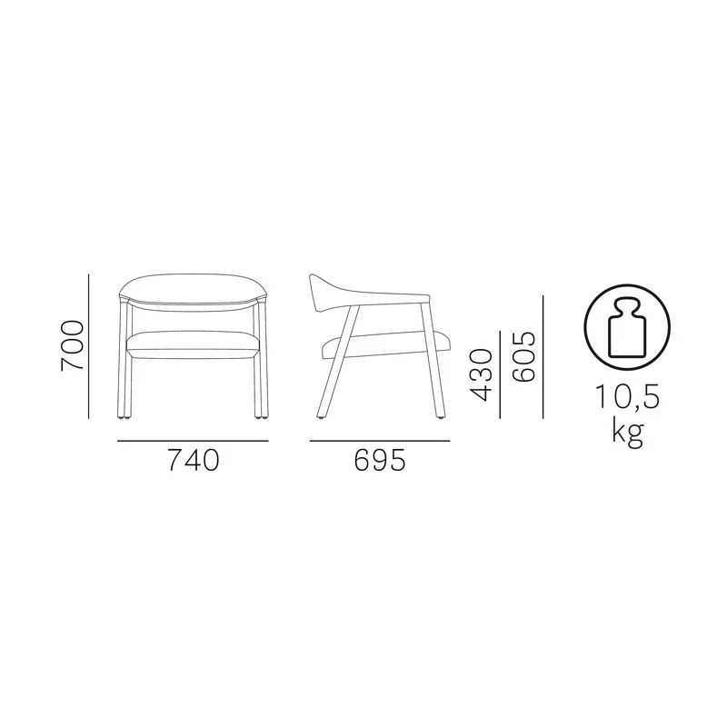 Pedrali HÉRA 2869 Sessel