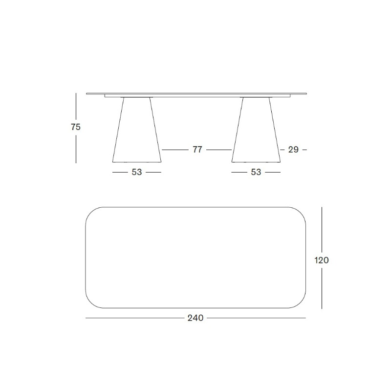 Vincent Sheppard SANDRO Tisch 240 cm
